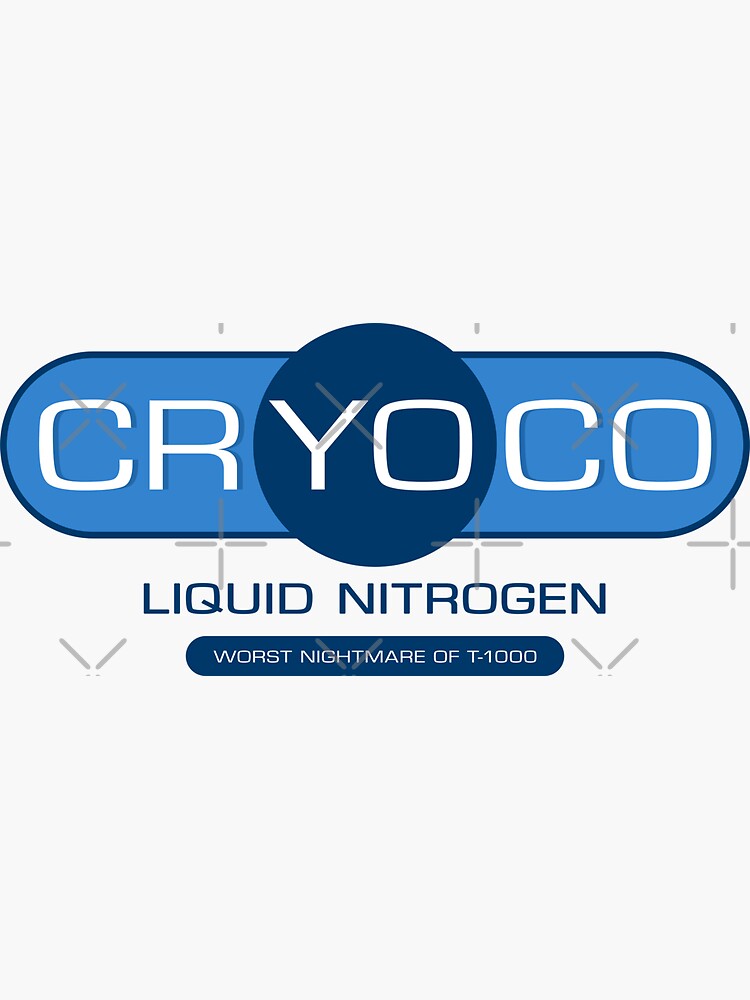 "CRYOCO Liquid Nitrogen" Sticker for Sale by Vinemans | Redbubble