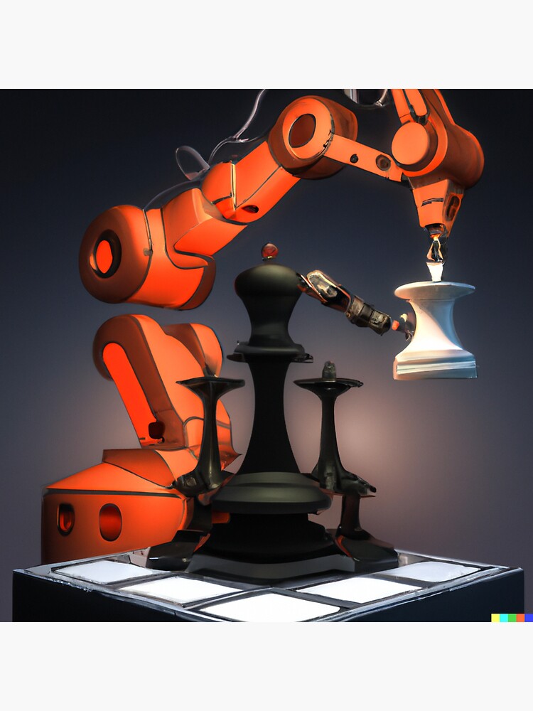 "Chess robots" Sticker for Sale by Lareee1234 | Redbubble