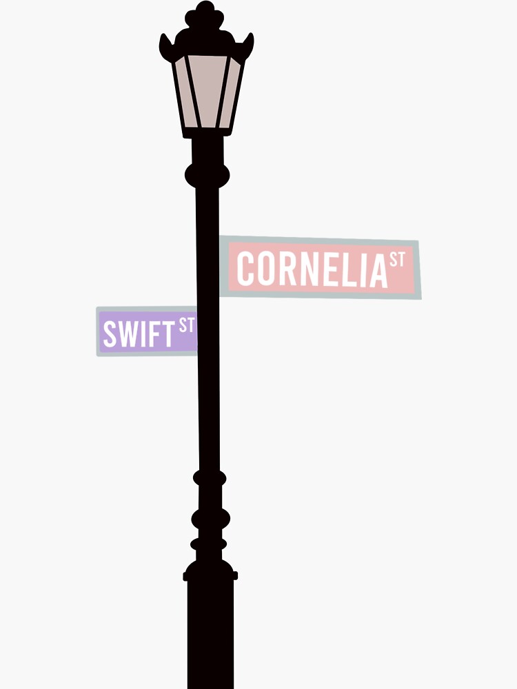 "Cornelia Street, Taylor Swift" Sticker for Sale by lunarrcreations ...
