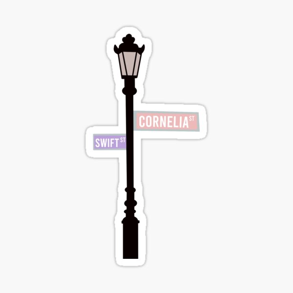 "Cornelia Street, Taylor Swift" Sticker for Sale by lunarrcreations ...
