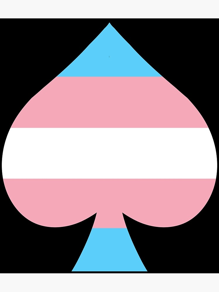 "Spade - Trans" Poster for Sale by Draikinator | Redbubble