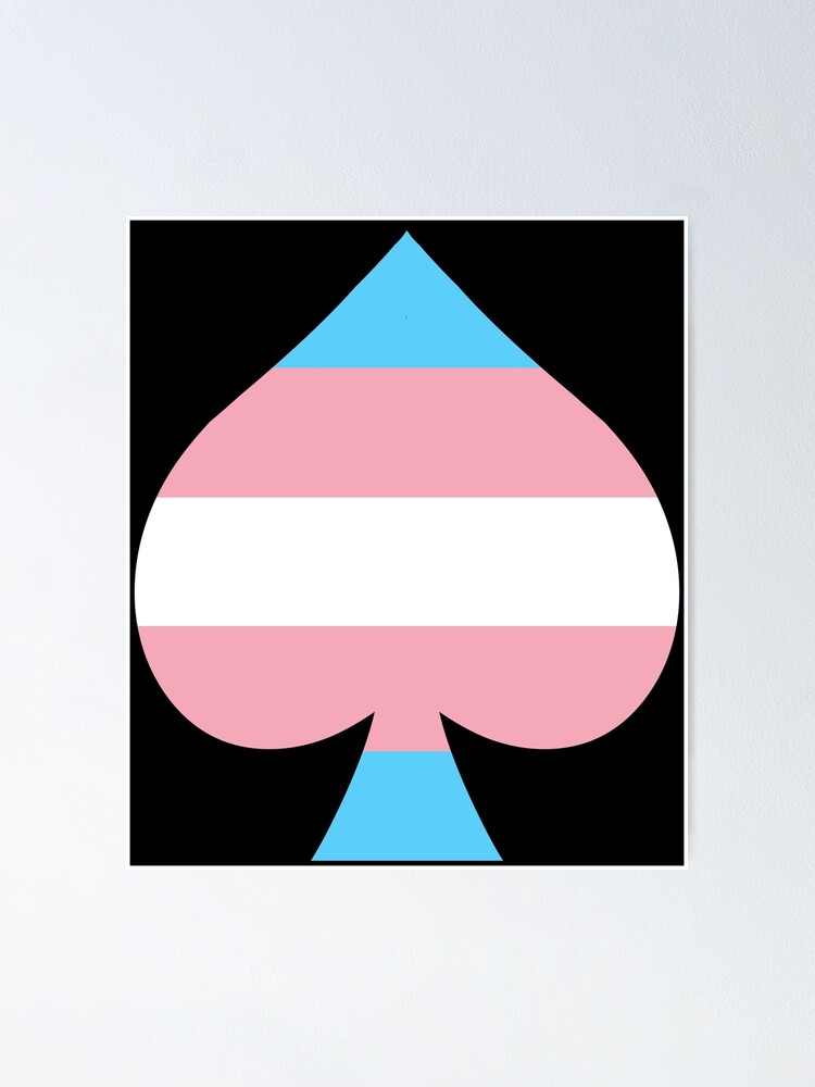"Spade - Trans" Poster for Sale by Draikinator | Redbubble