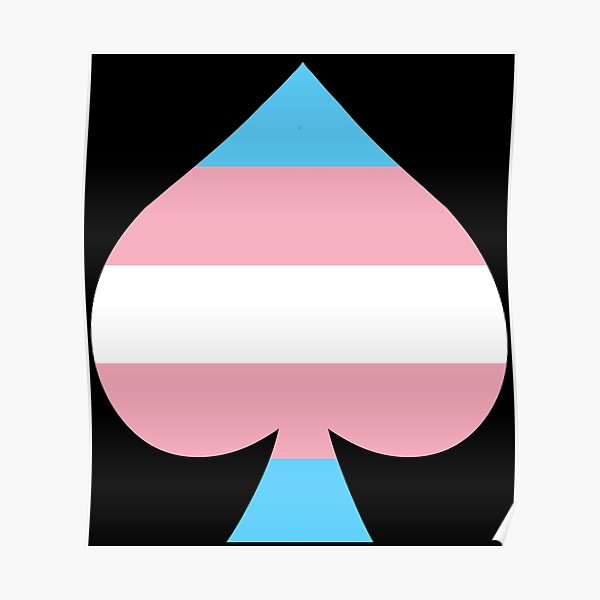 "Spade - Trans" Poster for Sale by Draikinator | Redbubble