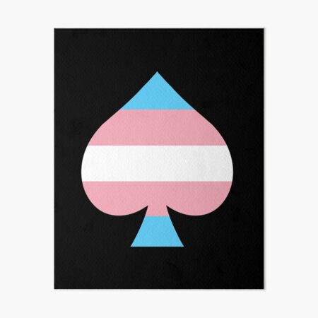 "Spade - Trans" Art Board Print for Sale by Draikinator | Redbubble