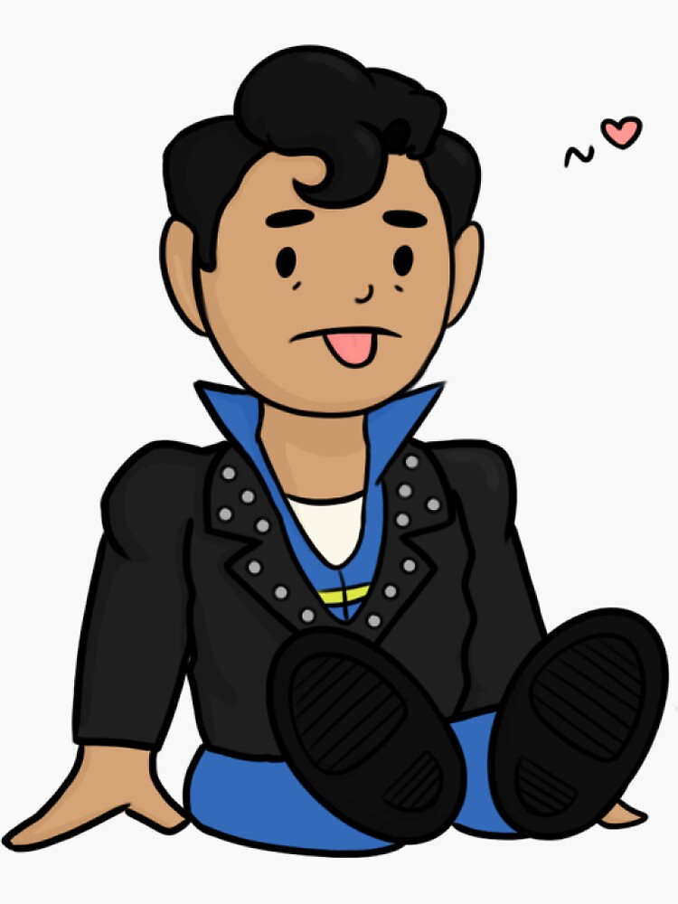 "Butch Deloria tongue out" Sticker for Sale by drxgony | Redbubble