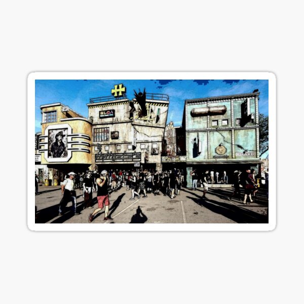 "Hell Square" Sticker for Sale by Jennybphoto | Redbubble