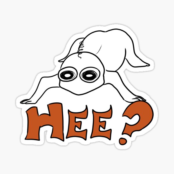 "Hee?" Sticker for Sale by MirraCle91 | Redbubble