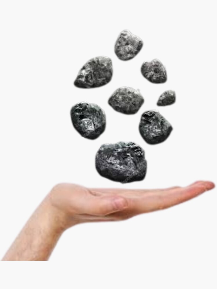 "Geokinesis - Hand Holding Rocks" Sticker for Sale by Rosa0506 | Redbubble