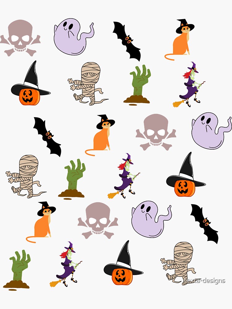 "cute horror" Sticker for Sale by texta-designs | Redbubble