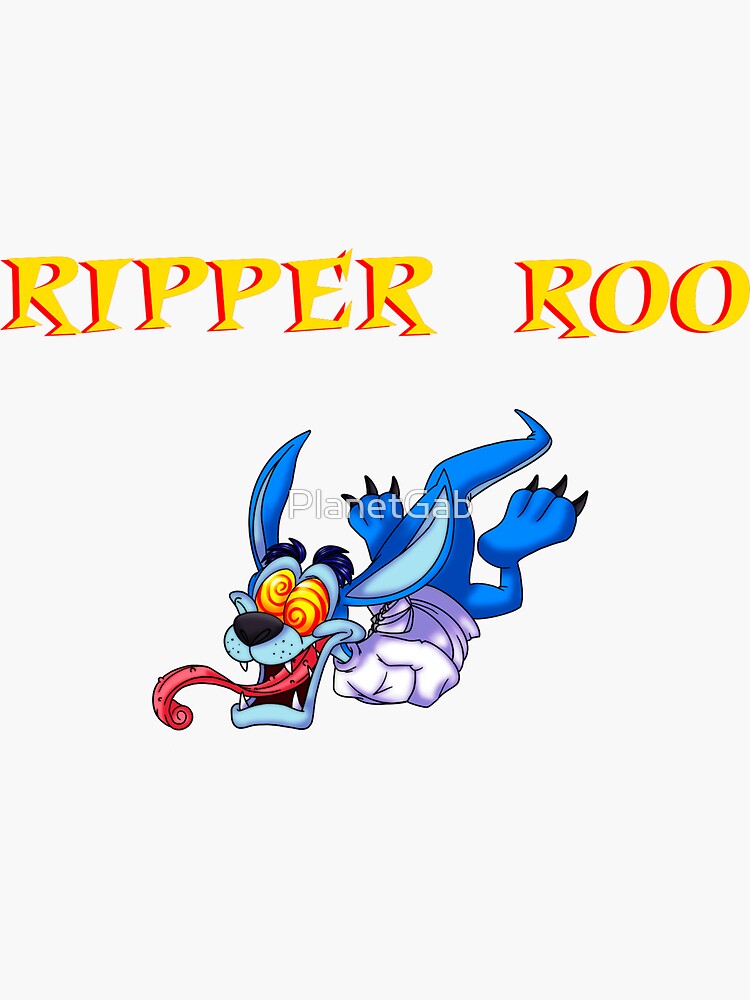 "Ripper Roo" Sticker for Sale by PlanetGab | Redbubble