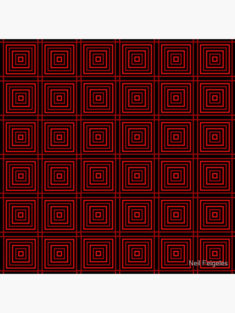 "Box Within Box Pattern no. 8" Sticker for Sale by NeilFeigeles | Redbubble