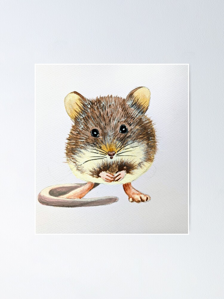 "little field mouse " Poster for Sale by artofhowes | Redbubble