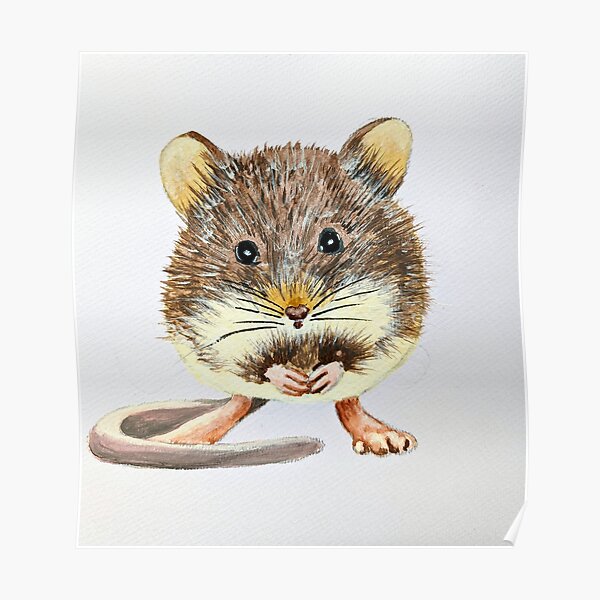 "little field mouse " Poster for Sale by artofhowes | Redbubble