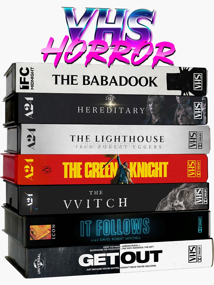 "VHS Horror" Sticker for Sale by ribncheese | Redbubble
