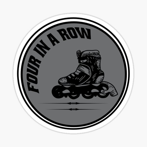 "Four in a row" Sticker for Sale by verobydesign | Redbubble