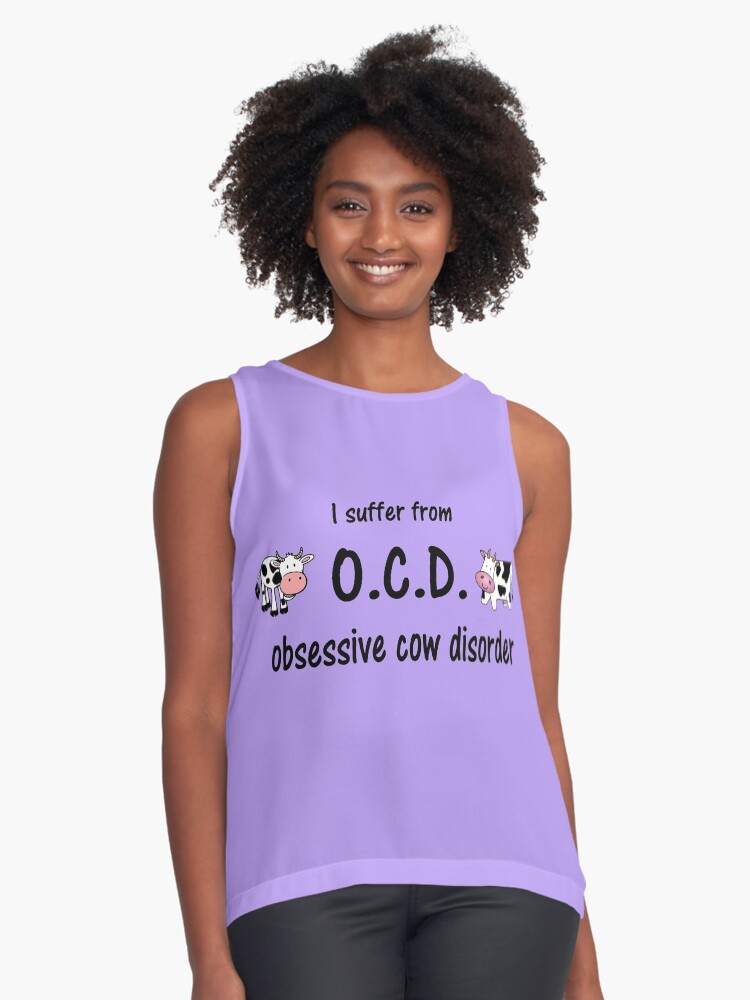 "OCD Cow" Sticker for Sale by FrankieCat | Redbubble