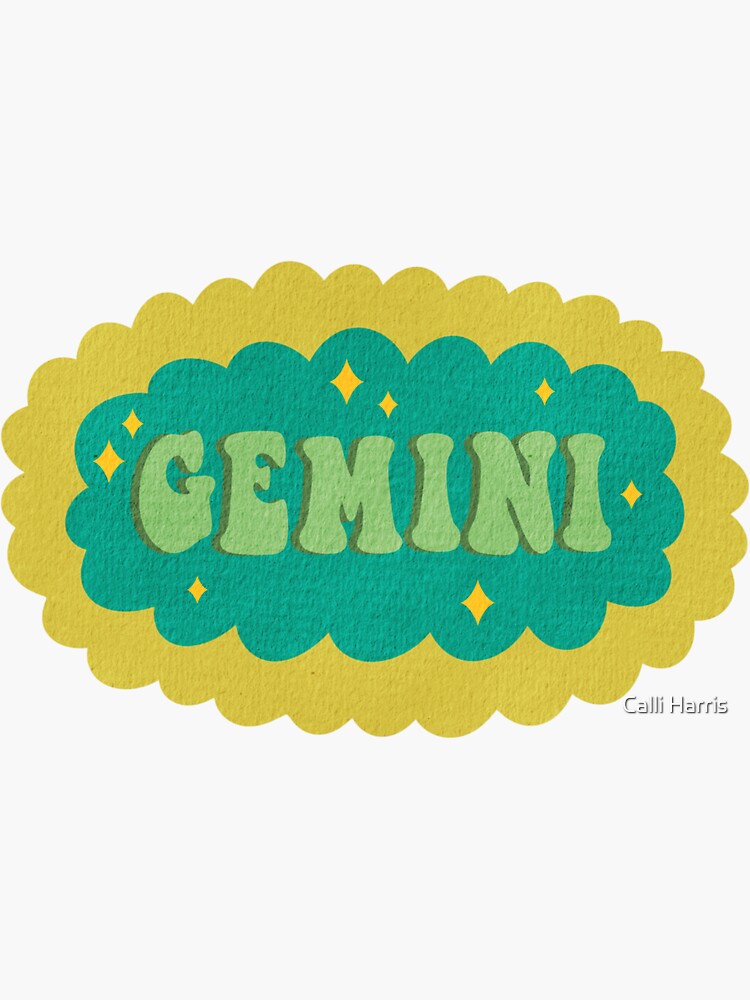 "Simple Gemini" Sticker for Sale by callih1231 | Redbubble
