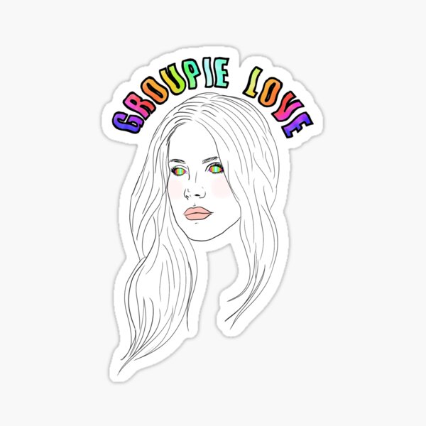 "Groupie Love" Sticker for Sale by retr0babe | Redbubble