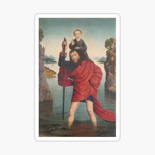 "Patron Saint Christopher" Sticker for Sale by KABL20 | Redbubble