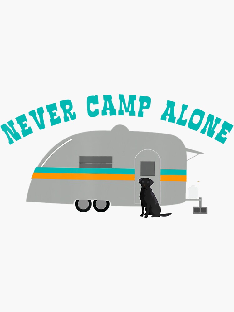 "Black Labrador Retriever Lab Dog Rv Trailer Camping" Sticker for Sale ...