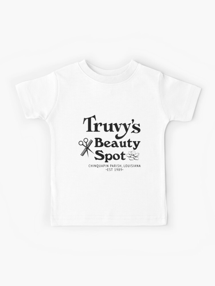 "Womens Vintage Truvy's Beauty Spot, Truvy Hair-salon Gift V-Neck" Kids ...