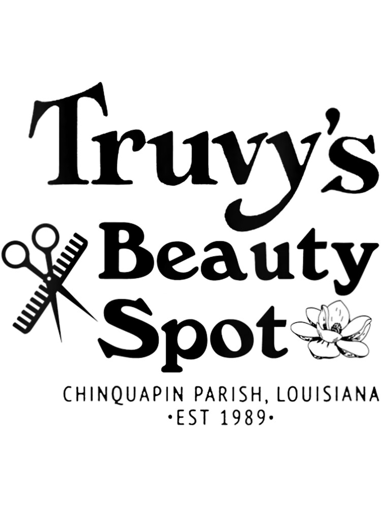 "Womens Vintage Truvy's Beauty Spot, Truvy Hair-salon Gift V-Neck" Kids ...