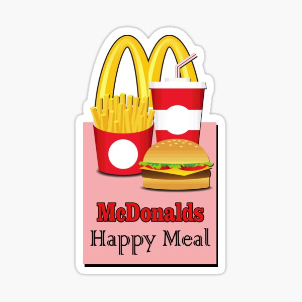 "Mcdonalds Happy Meal" Sticker for Sale by DesignsPlanet26 | Redbubble