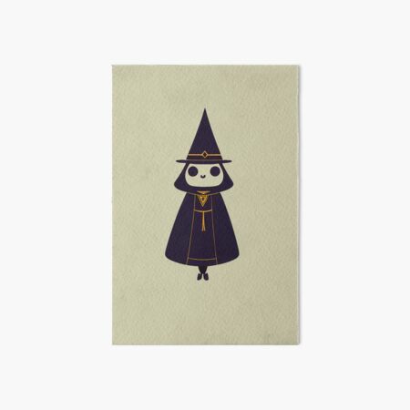 "Minimalist Witch / Wizard of cute big eyes and simple face" Art Board ...