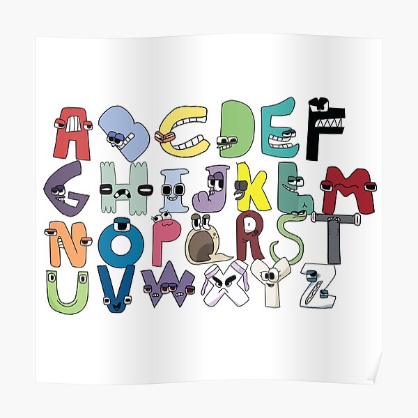 "Alphabet Lore Latter A-Z" Poster for Sale by Startleup | Redbubble