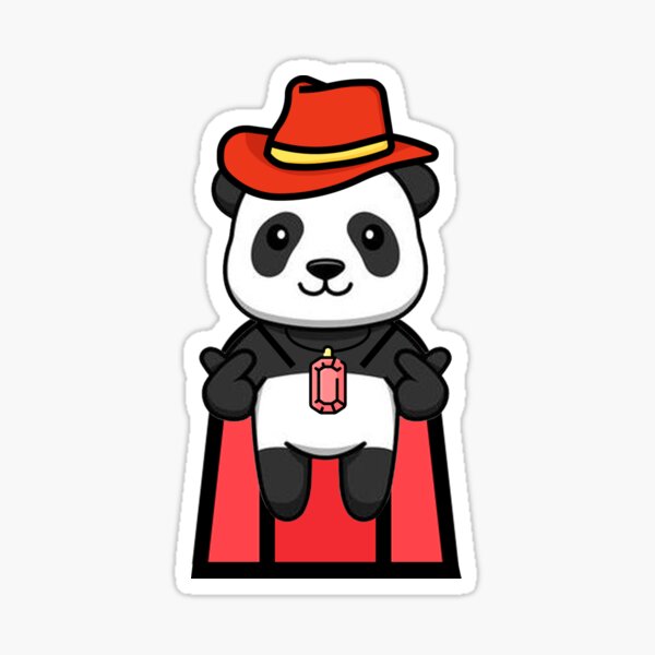 "Pandaman" Sticker for Sale by brasevko | Redbubble