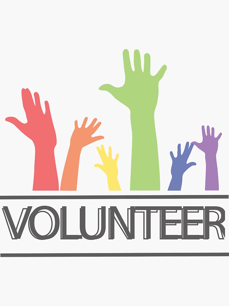 "Volunteer" Sticker for Sale by MoxStore | Redbubble