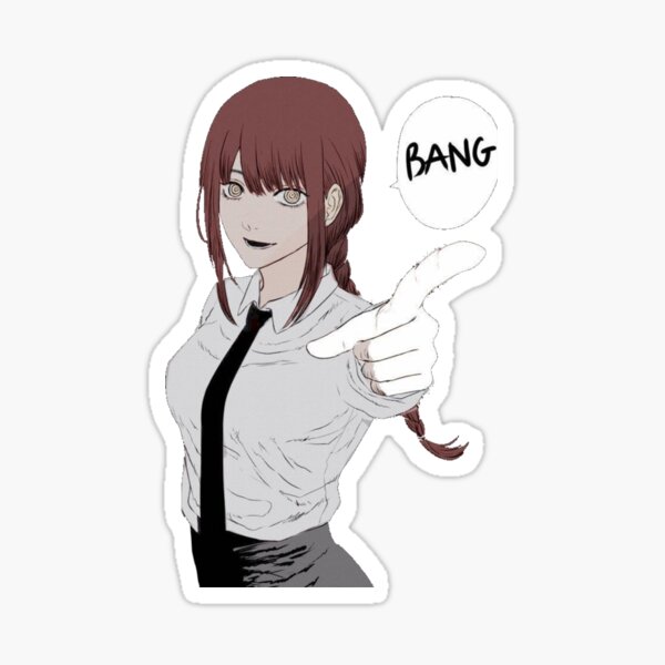 "Makima chainsawman" Sticker for Sale by sunwukong-sage | Redbubble