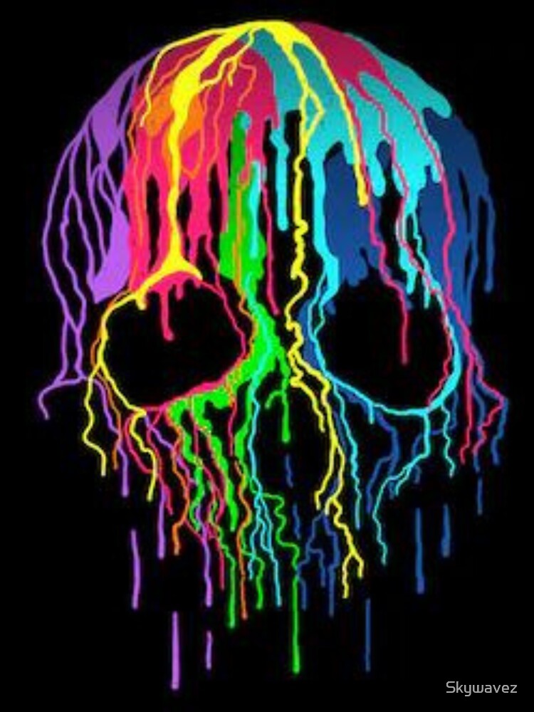 "Skull drip" Sticker for Sale by Skywavez | Redbubble