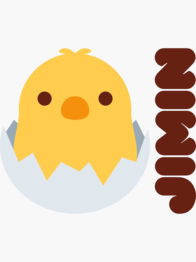 "Chick x Jimin" Sticker for Sale by pinkmicrophone | Redbubble