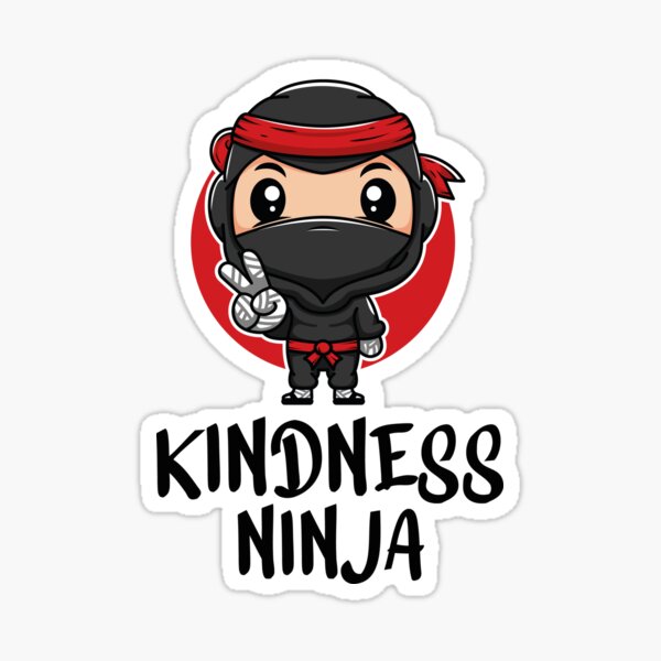 "Kindness Ninja Kids Orange Unity Day Anti Bullying" Sticker for Sale ...