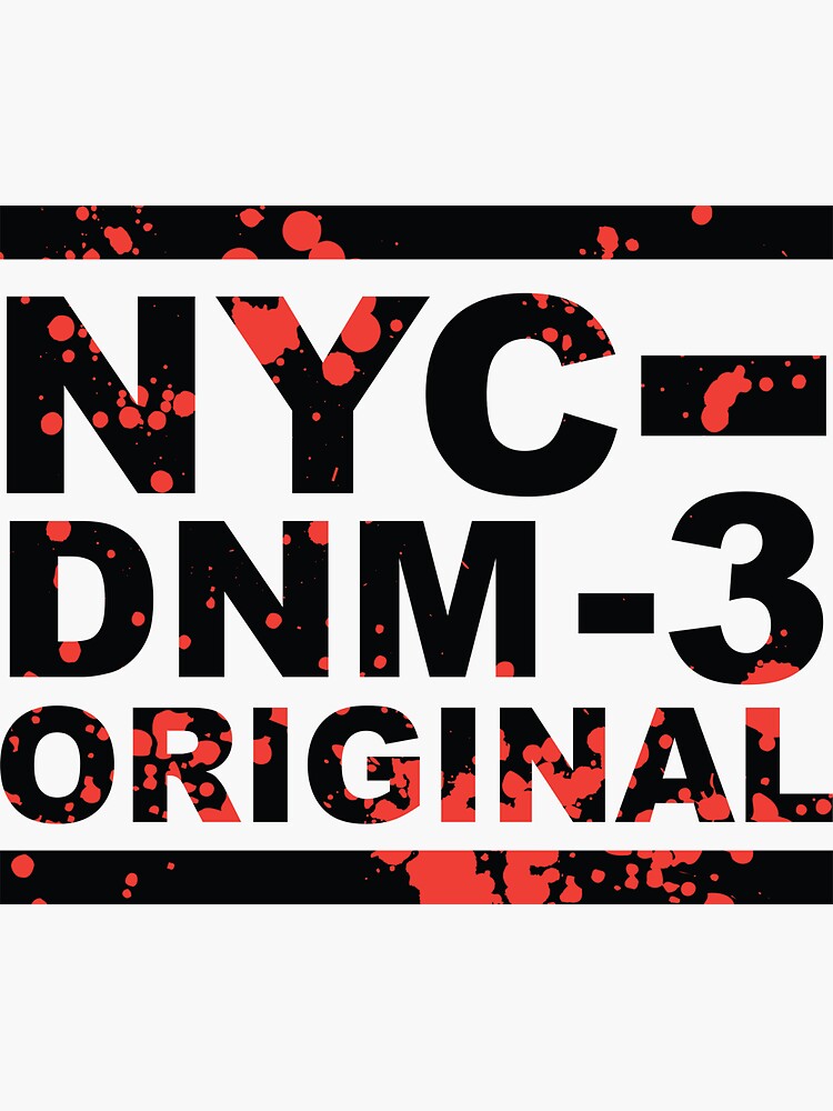"Nyc Dnm Original Splatter Typography varsity college Graphic Design ...