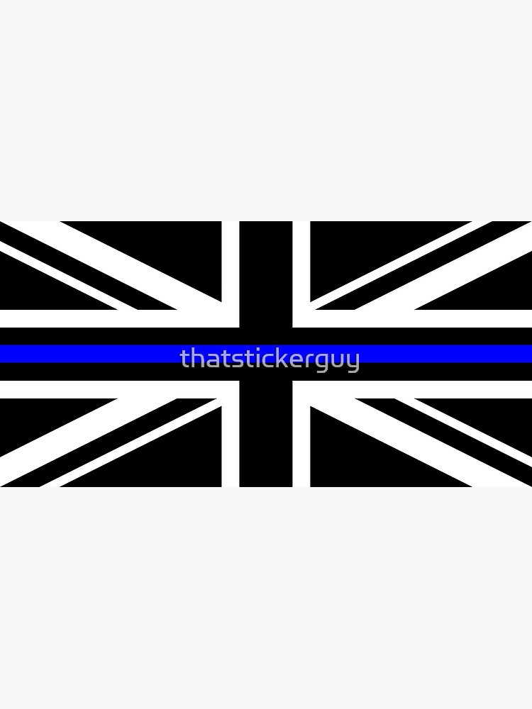 "thin blue line UK Flag" Art Print for Sale by thatstickerguy | Redbubble