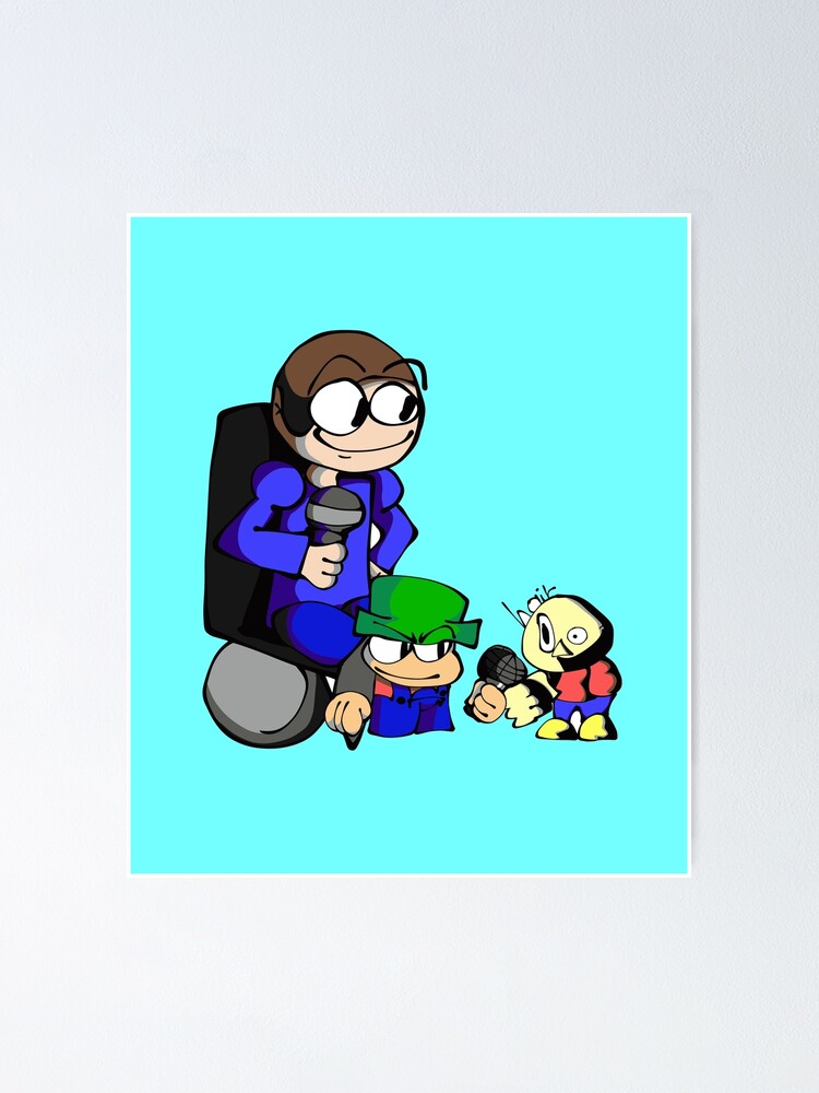 "dave and bambi fnf" Poster for Sale by rosso22 | Redbubble