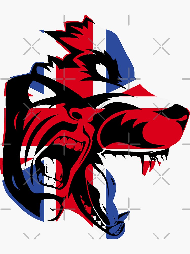 "United Kingdom Flag UK Flag Great Britain Werewolf Fan Sport Patriot ...