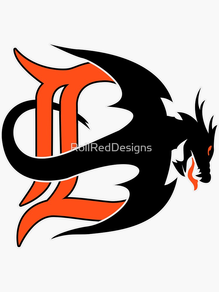 "Donora Dragons Fantasy Football Team Logo" Sticker for Sale by ...