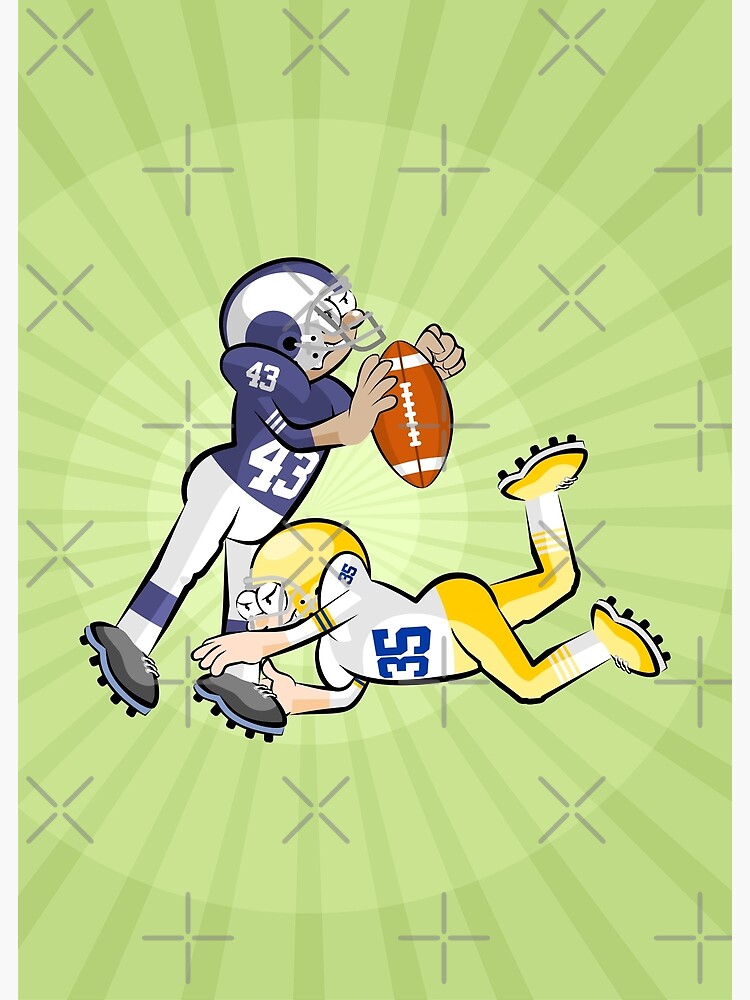 "American football player blocks his opponent" Poster for Sale by ...