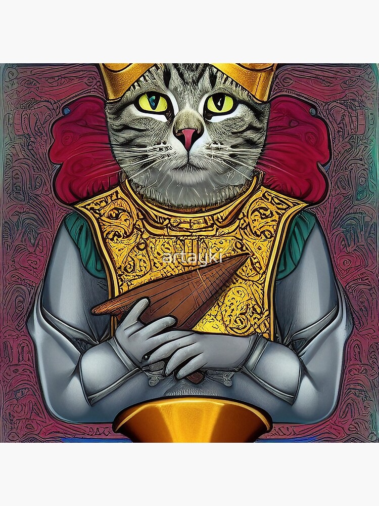 "Medieval Age Castle Lord Cat - Knight Cat" Poster for Sale by artayki ...