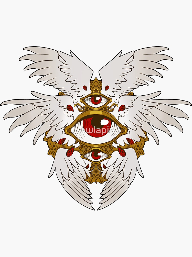 "Biblically Accurate Angel" Sticker for Sale by owlapin | Redbubble