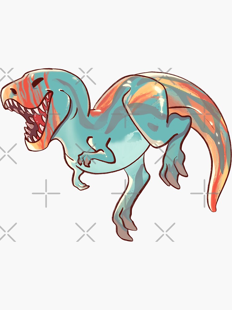 "Happy Rex!" Sticker for Sale by PaintedMischief | Redbubble