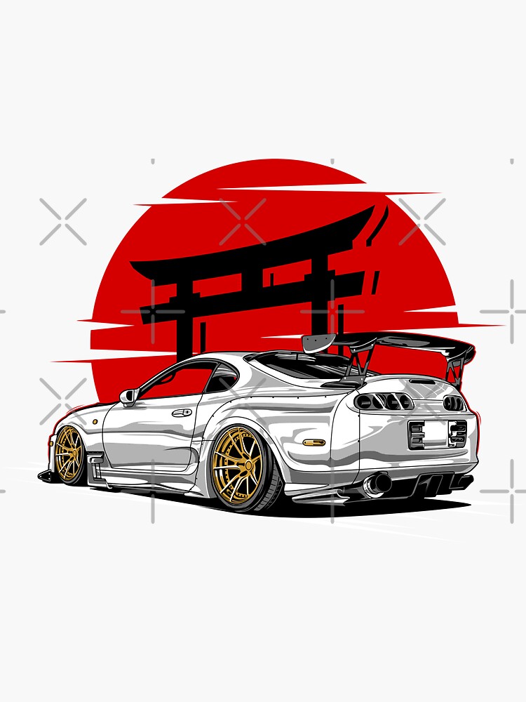 "Supra 2JZ Legend Retro Movie Gaming JDM Tuning Fan Car" Sticker for ...