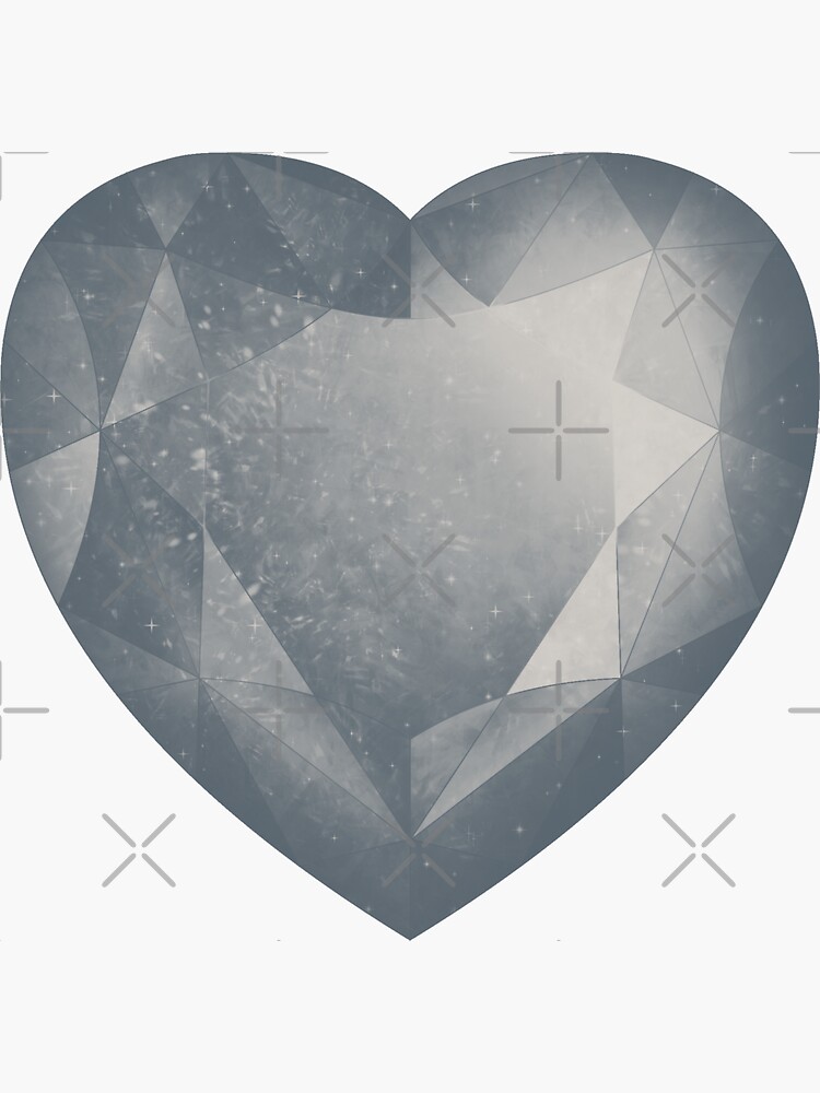 "Grey heart emoji" Sticker for Sale by CorneliusDesign | Redbubble