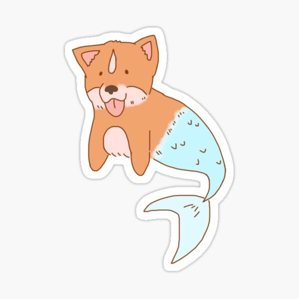 "Blue Corgi Merdawg" Sticker for Sale by merdawgs | Redbubble