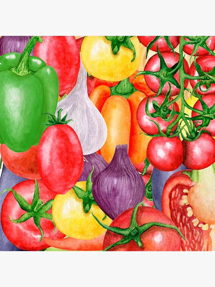 "Italian Vegetables" Poster for Sale by Voici | Redbubble