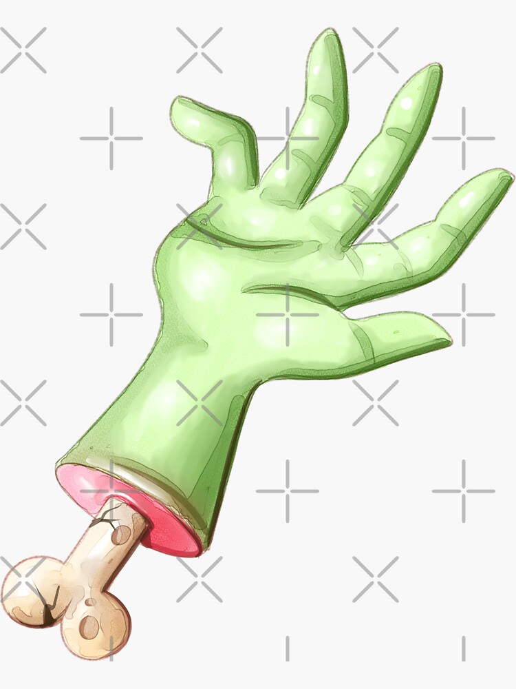 "Watercolor Zombie Hand" Sticker for Sale by Haron20 | Redbubble