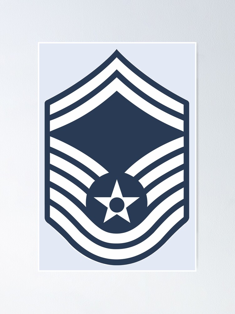 "Air Force Senior Master Sergeant Stripes" Poster for Sale by RBcostco7 ...